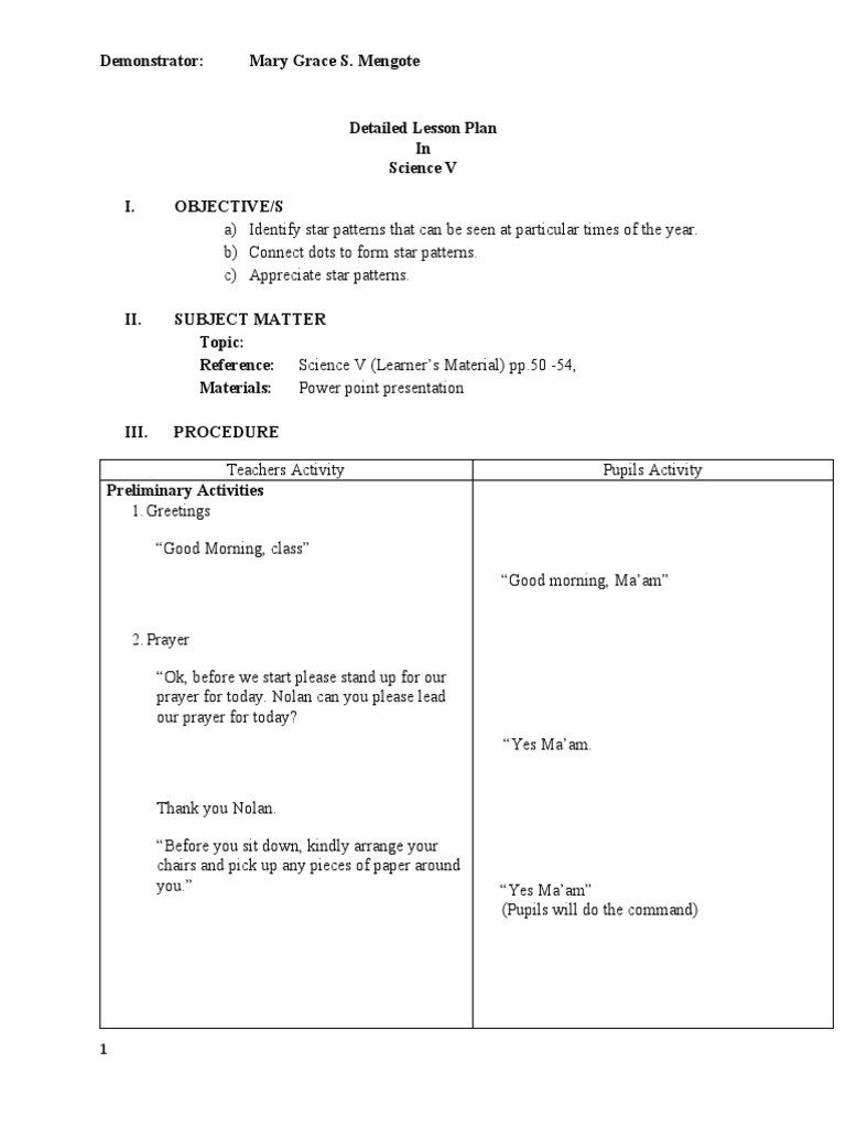 Lesson Plan Constellation.1 | PDF | Astrological Sign | Zodiac