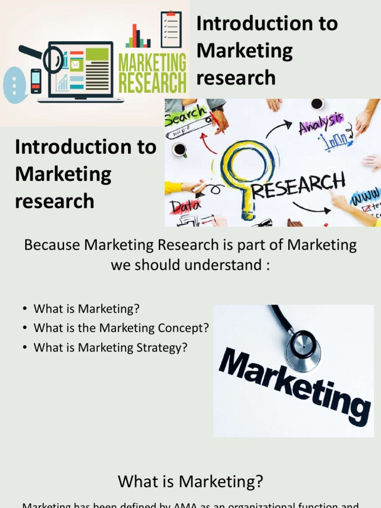 Introduction To Marketing Research | PDF | Marketing Research | Marketing