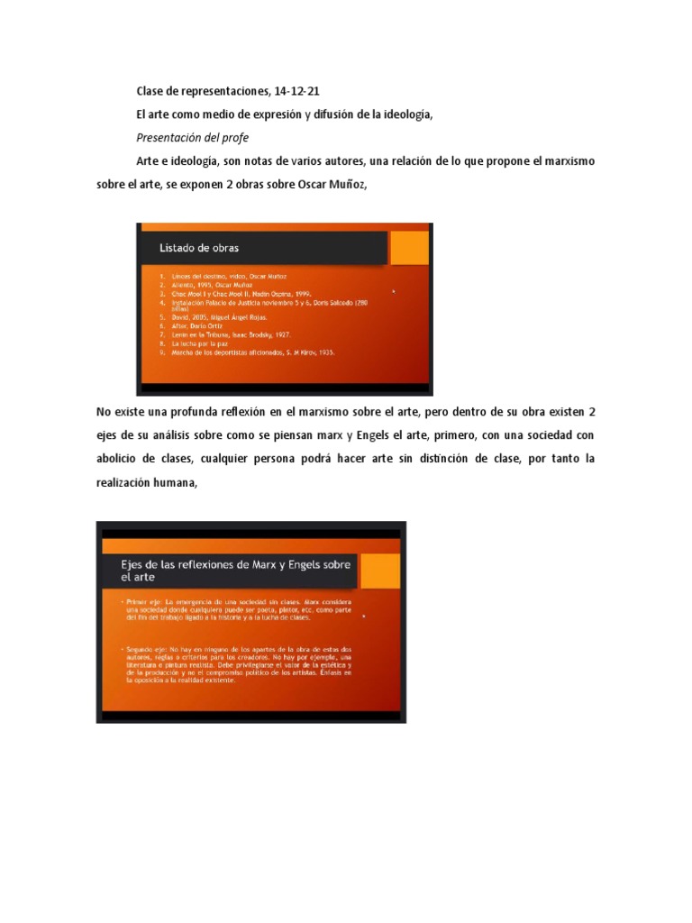 Clase de Representaciones | PDF