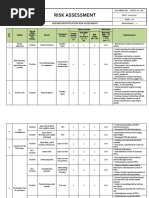 Risk Assesment For Formwork Activity | PDF | Risk | Hazards