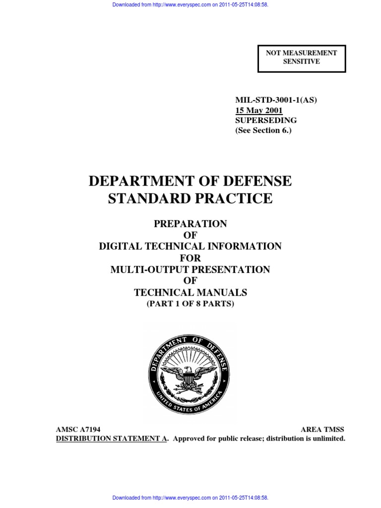 MIL-STD-3001-1 | Specification (Technical Standard) | Electrostatic ...