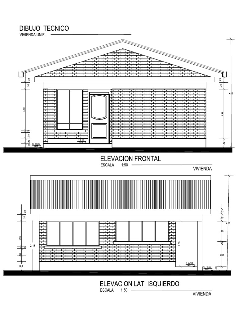 6.plano de Elevaciones | PDF