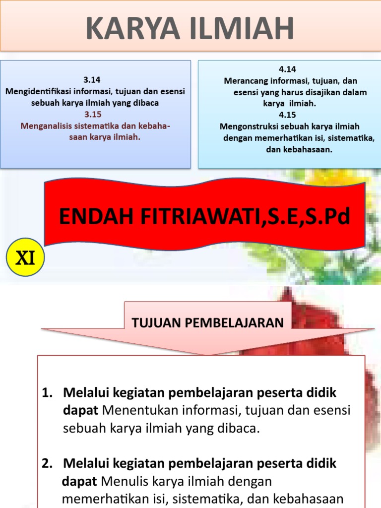 PPT Karya Ilmiah | PDF