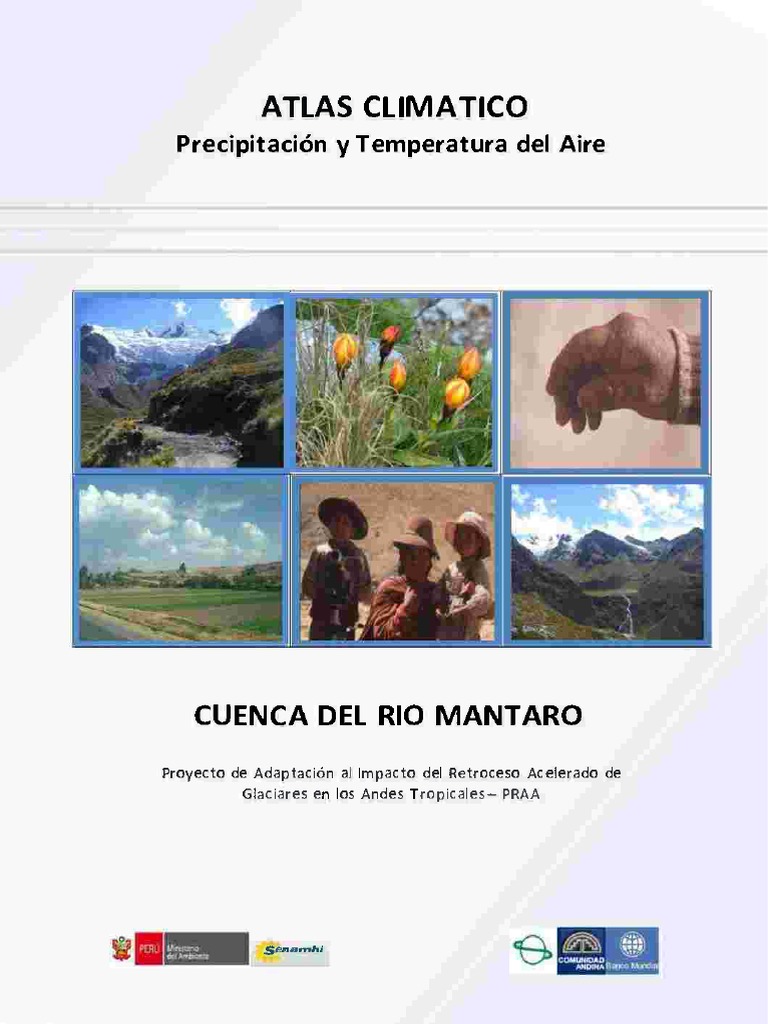 Atlas Climatico de Temperatura y Precipitacion Cuenca Del Mantaro | PDF | Clima | Precipitación