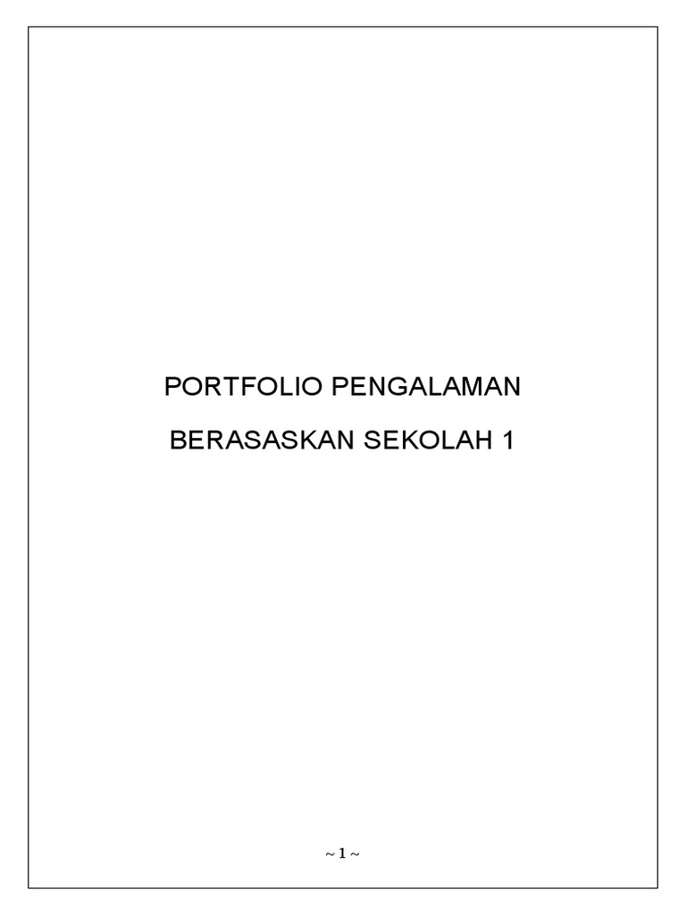 Portfolio PBS 1 - SK Bantayan | PDF