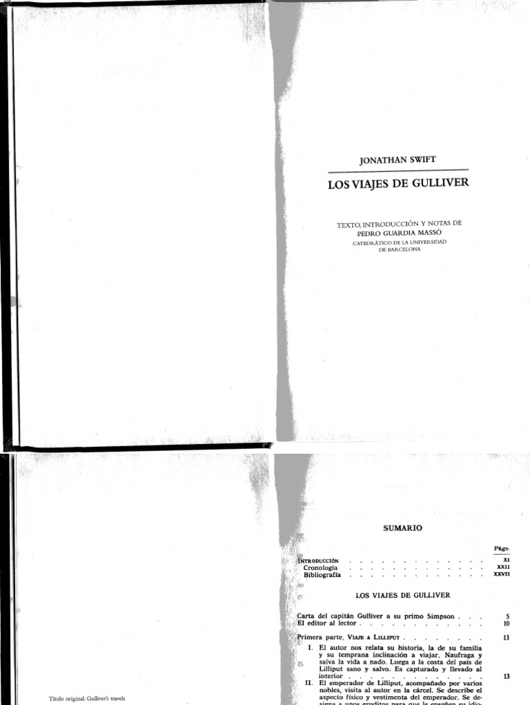 Jonathan Swift Los Viajes De Gulliver Pdf
