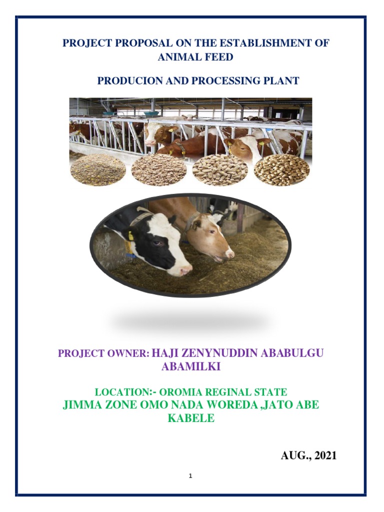 Animal Feed Production Plant Proposal | PDF | Animal Feed | Agriculture