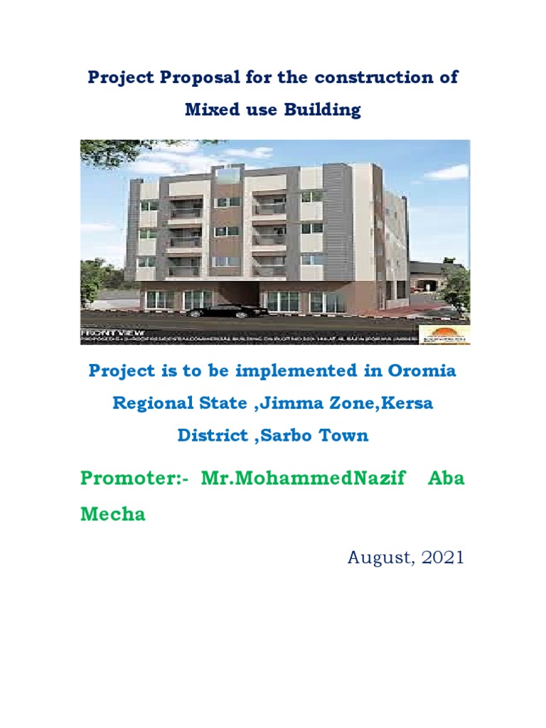 Project Proposal For The Construction of Mixed Use Building: Promoter ...