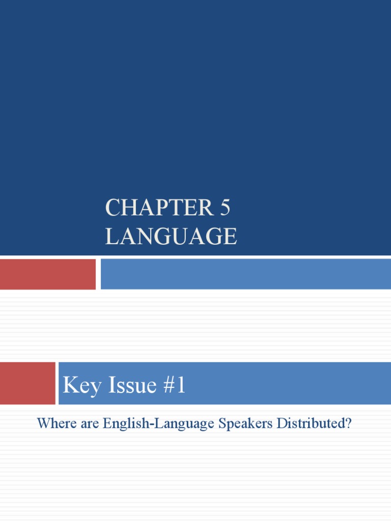 Chapter 5-Language | PDF | English Language | Languages Of Africa