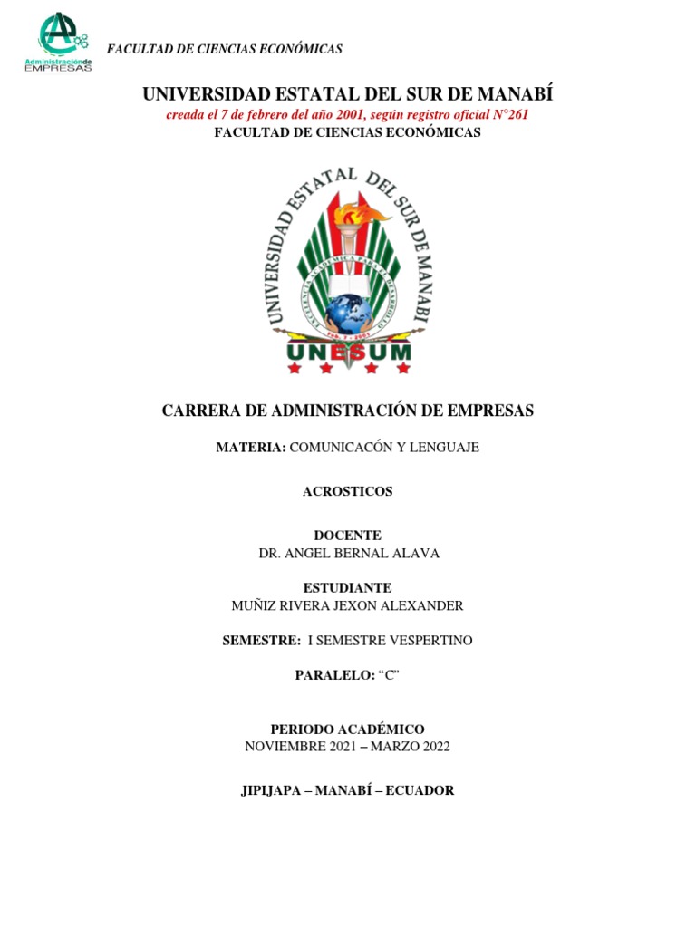 UNESUM | PDF | Comunicación | Lingüística