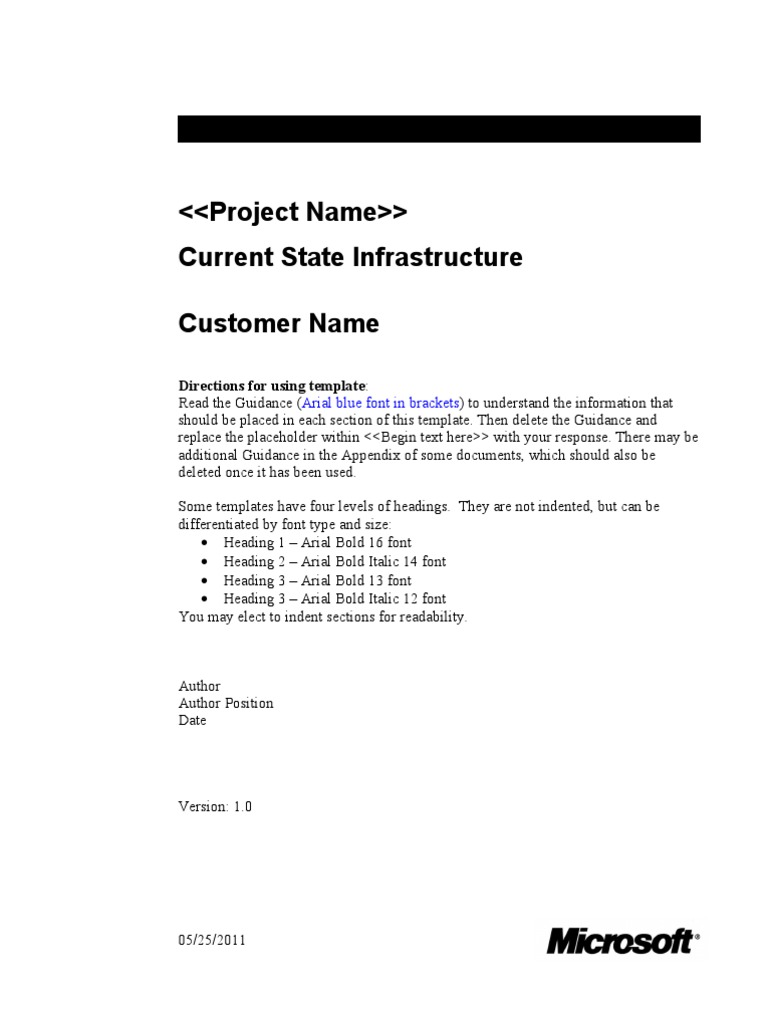 Current State Infrastructure Assessment | Download Free PDF | Arial ...