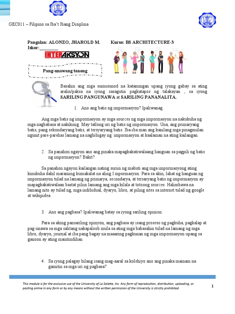 Module-12-Integrasyon FILIPINO | PDF