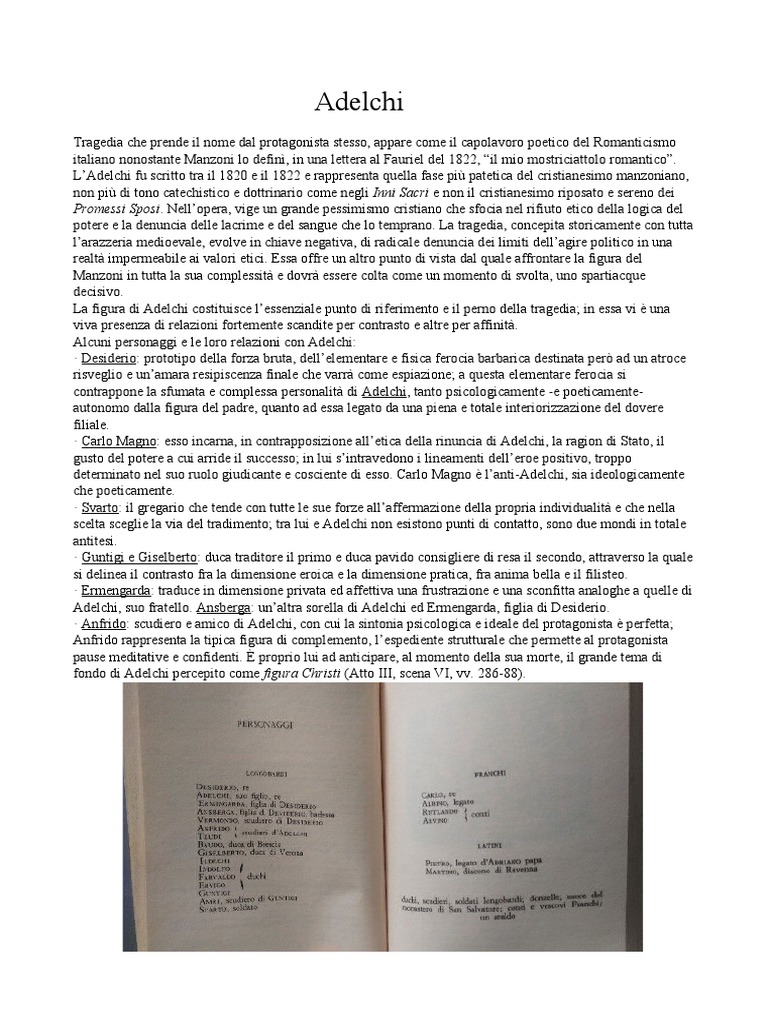 Adelchi | PDF
