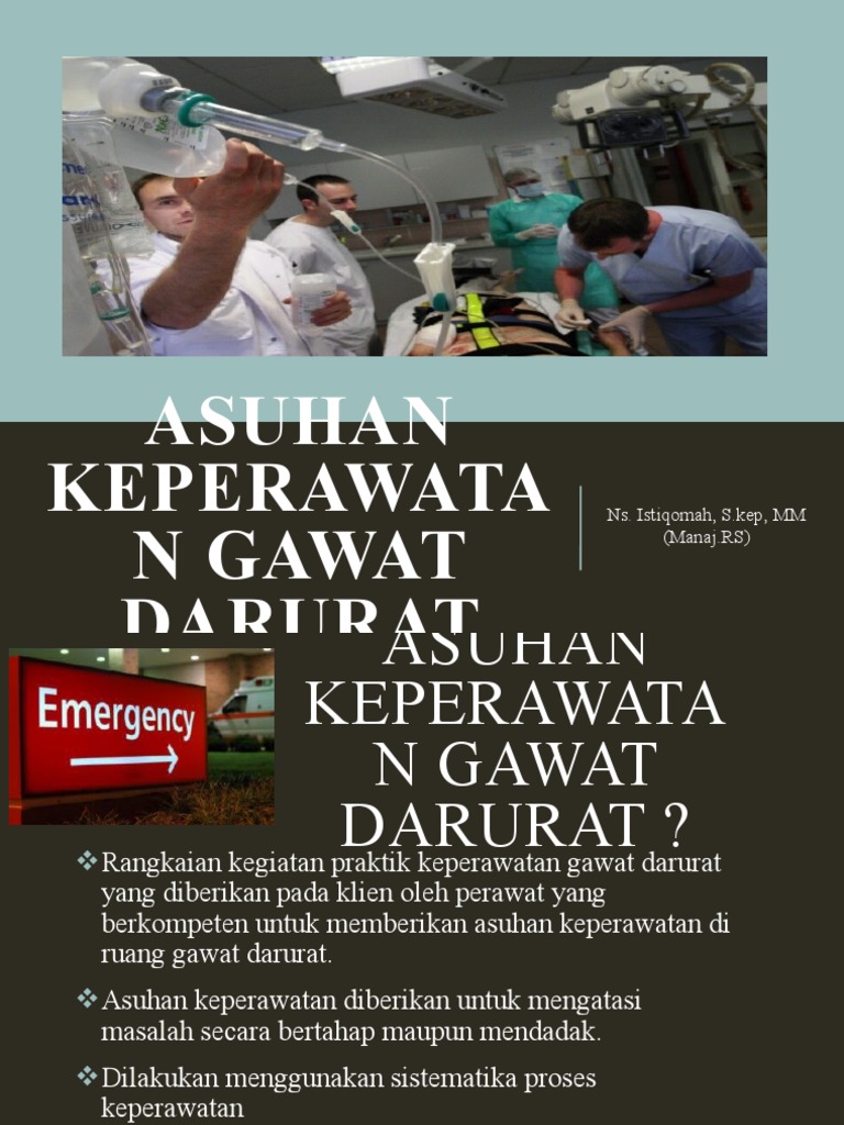 ASUHAN KEPERAWATAN GAWAT DARURAT - PPTX Edit | PDF