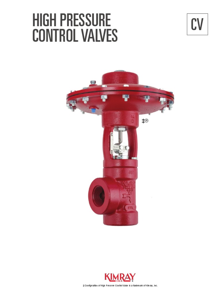 High Pressure Control Valves | PDF