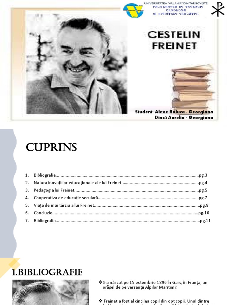Celestin Freinet - Istoria Ideilor | PDF