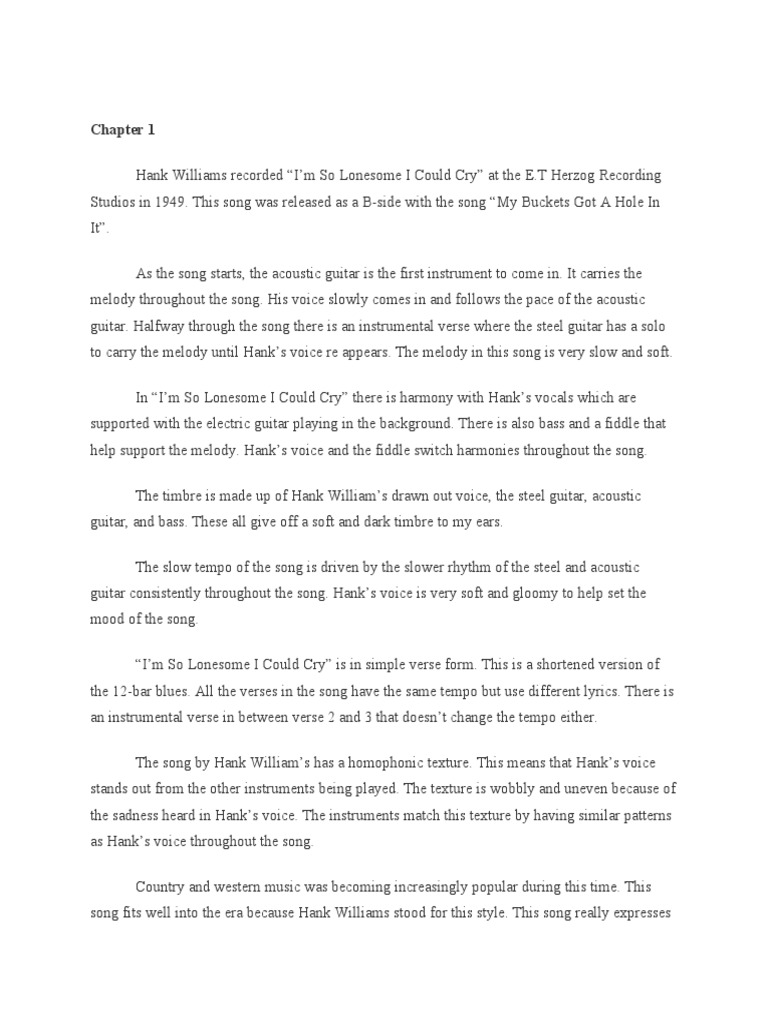 Listening Log 1 | PDF | Song Structure | Songs