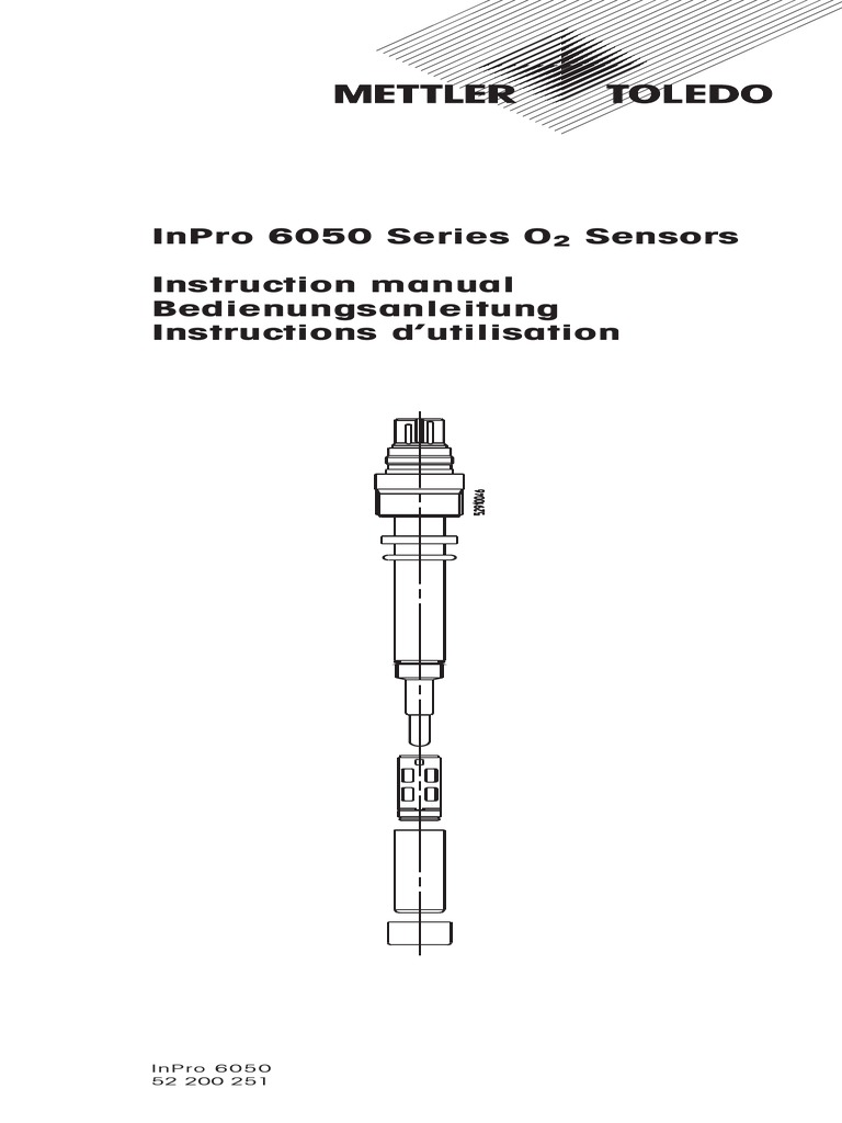 Inpro 6050 Series O Sensors Instruction Manual Bedienungsanleitung ...