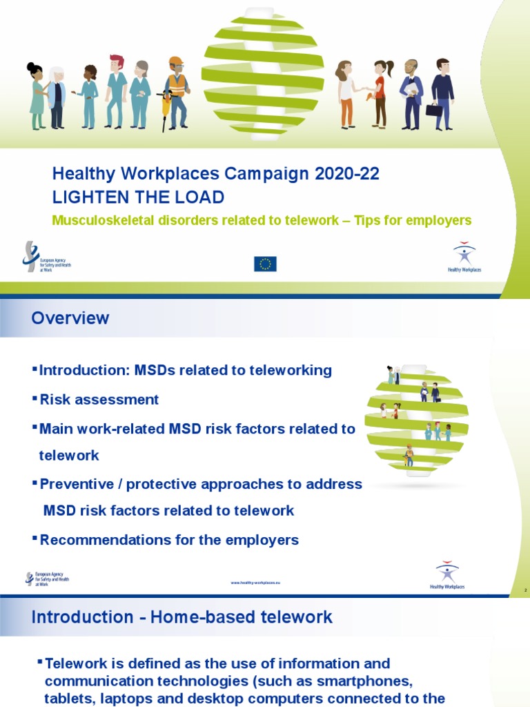Healthy Workplaces Campaign 2020-22 Lighten The Load: Musculoskeletal ...