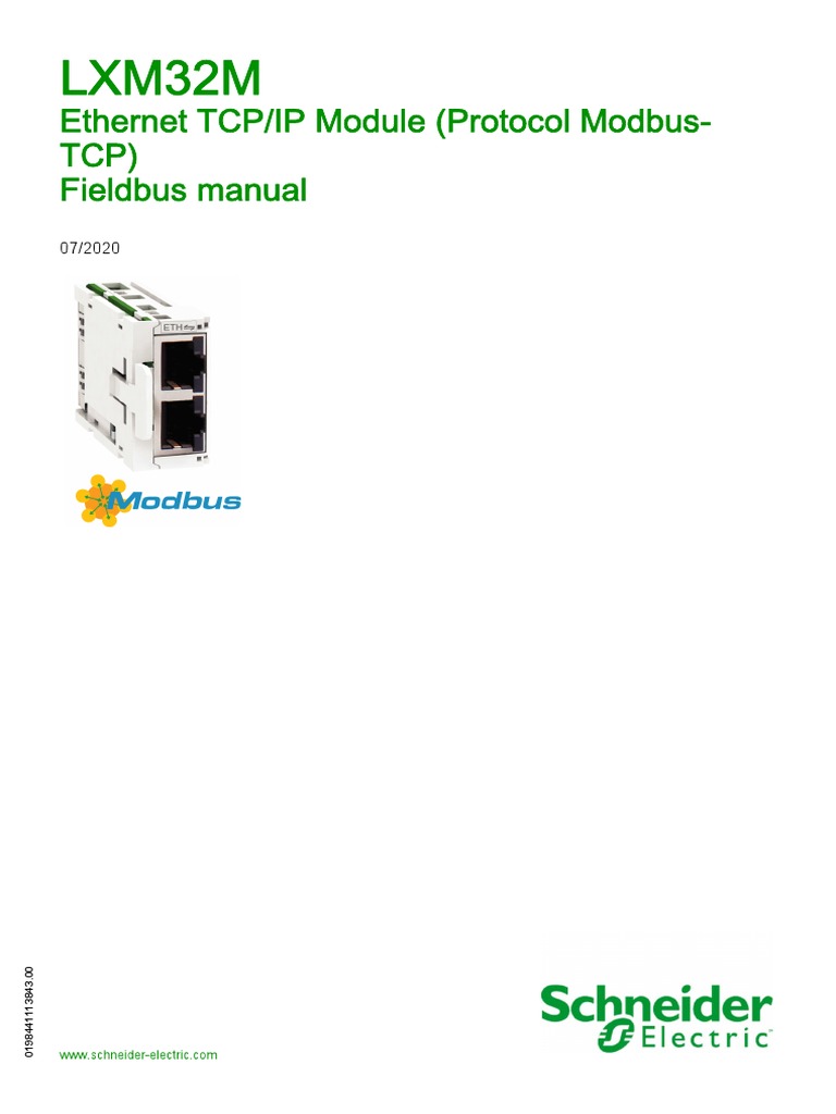 Lexium 32M - Ethernet TCP - IP Modbus | PDF | Computer Network ...