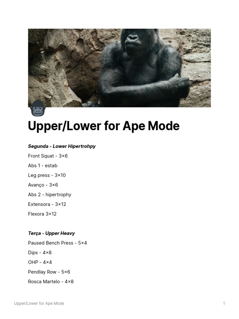 UpperLower For Ape Mode | PDF