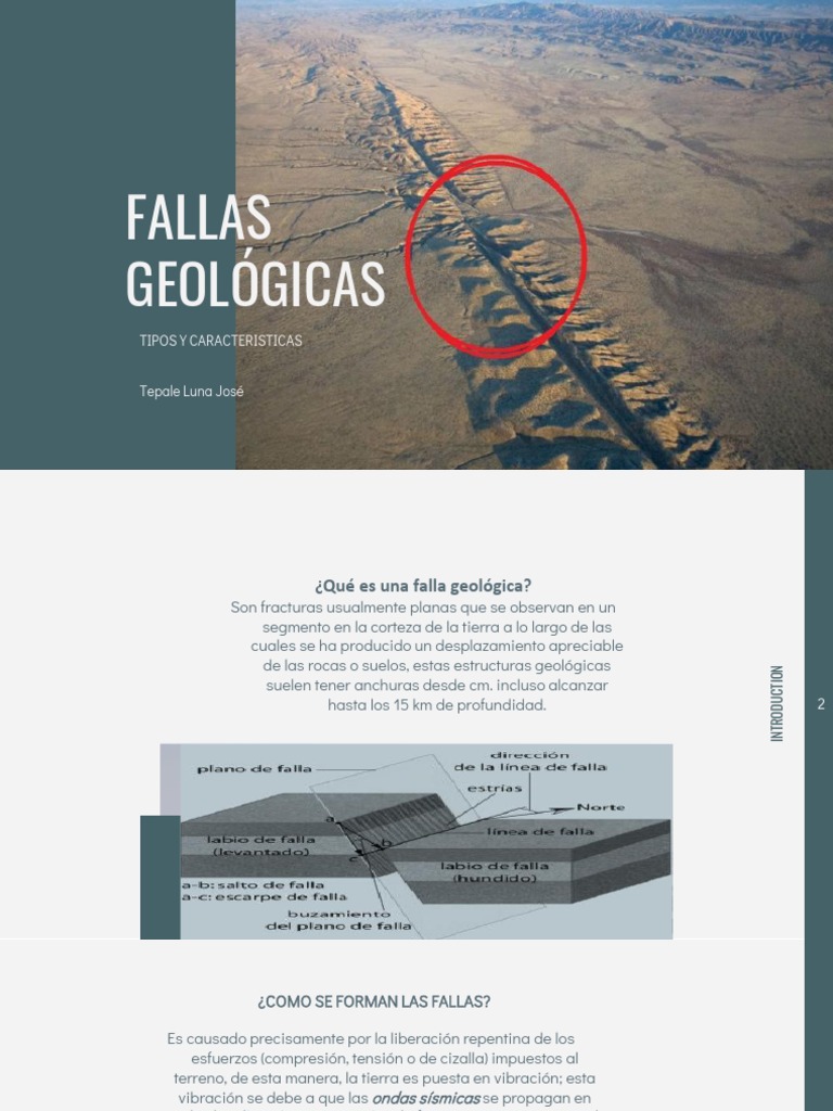 Fallas Geologícas | PDF