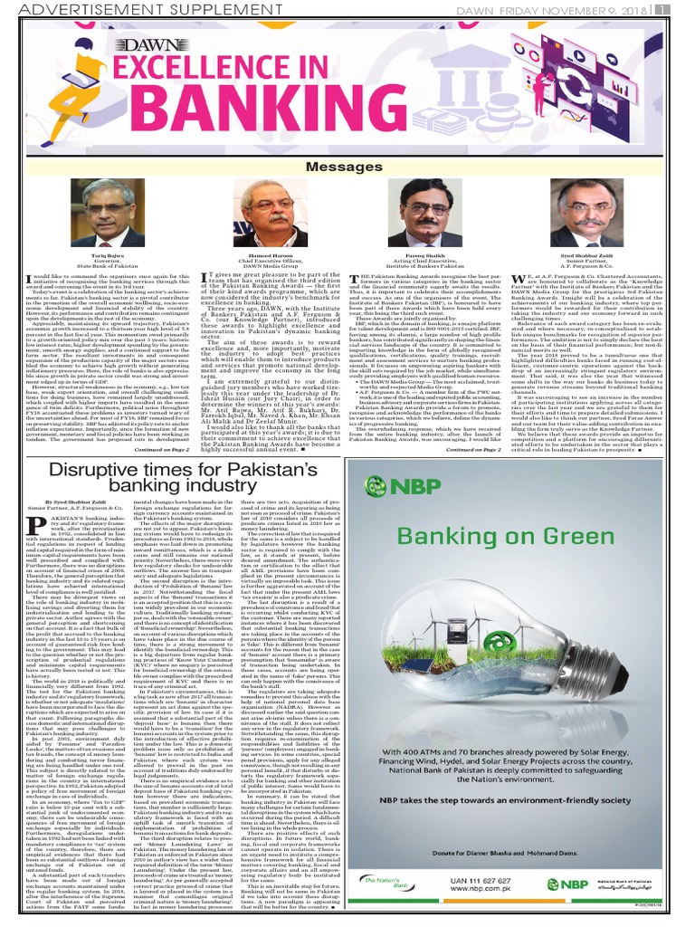 Disruptive Times For Pakistan's Banking Industry: Messages | PDF ...