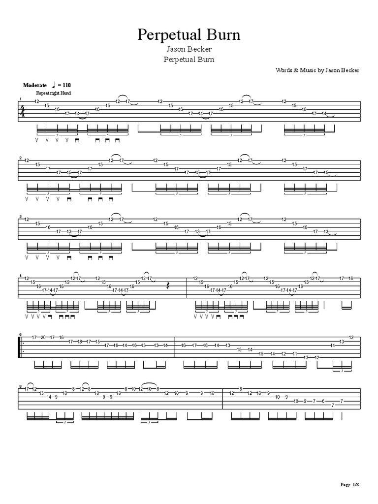 Jason Becker - Perpetual Burn Justin Hombach | PDF