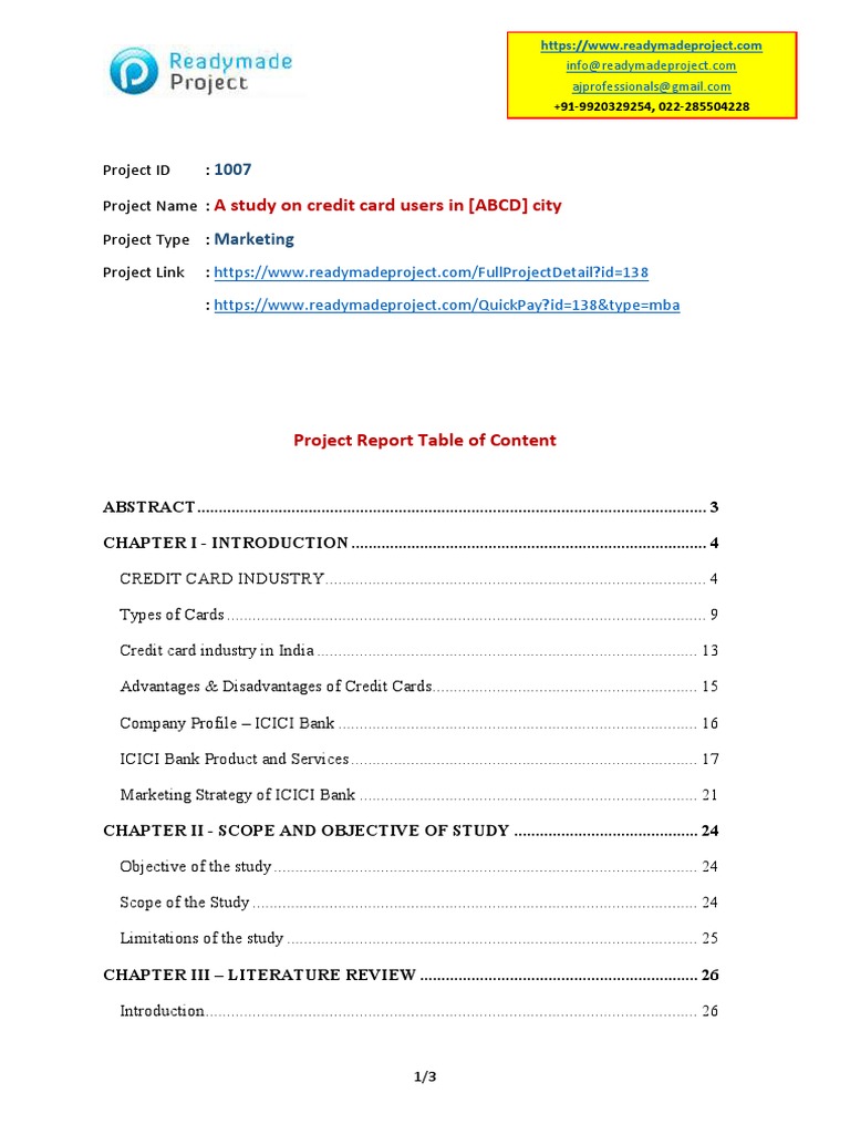 Credit Card Users Study in ABCD City | PDF | Marketing Strategy | Business