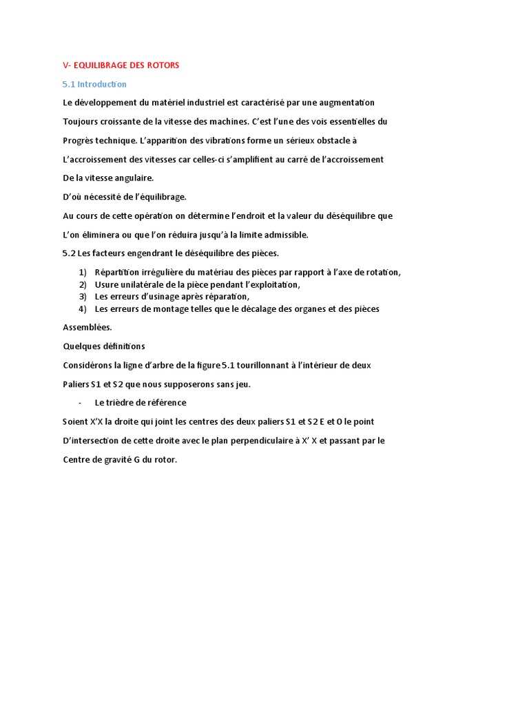 V-Equilibrage Des Rotors | PDF | Maison et jardin | Ordinateurs