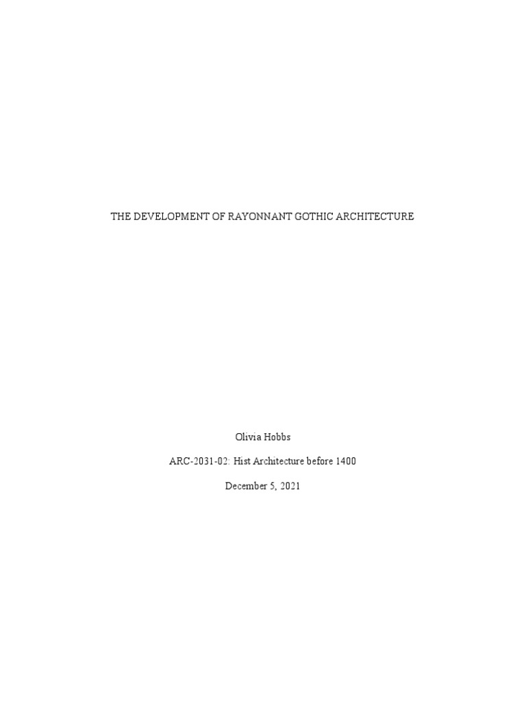 Rayonnant Gothic Architecture | PDF | Gothic Architecture | Dome