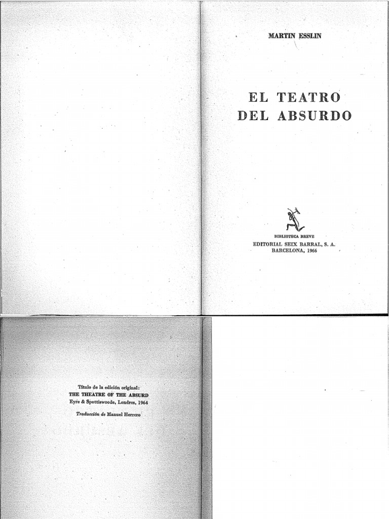 ESSLIN - Teatro Del Absurdo | PDF