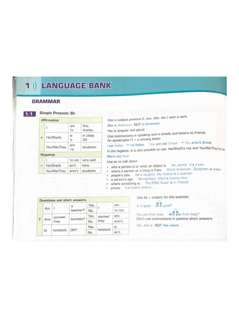 ) Language Bank | PDF