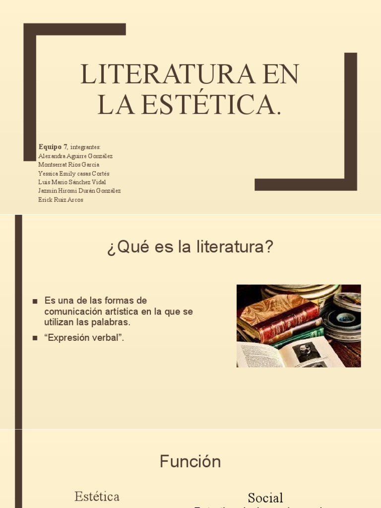 Literatura en La Estética-1 | PDF