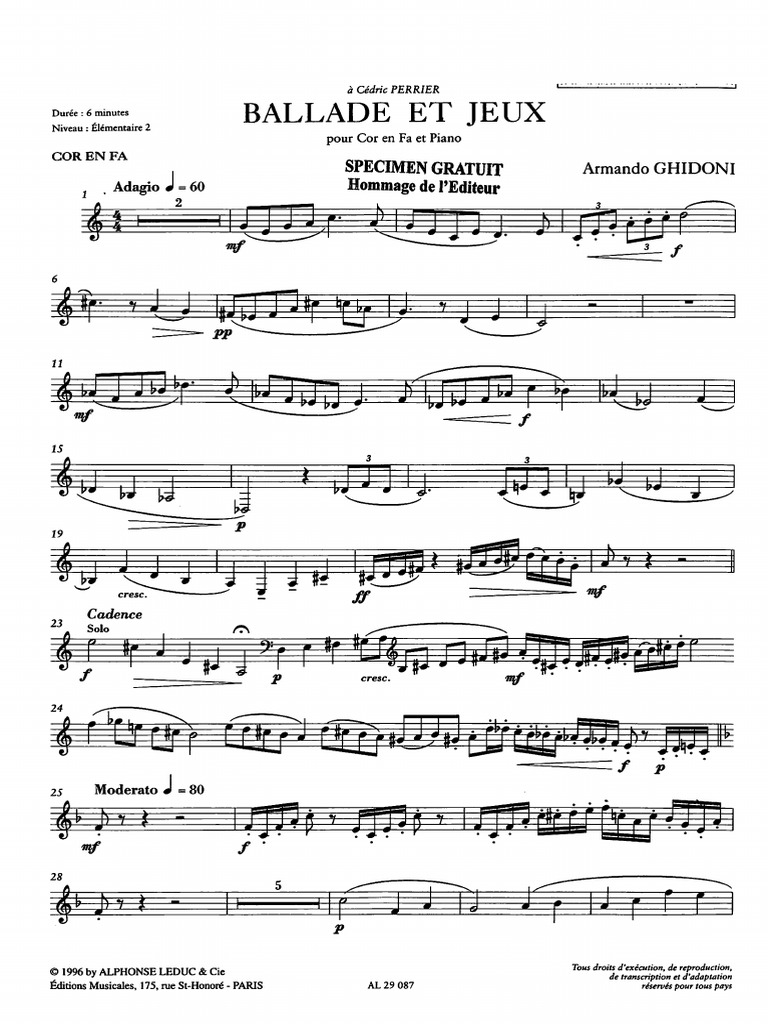 Ghidoni Ballade Et Jeux | PDF