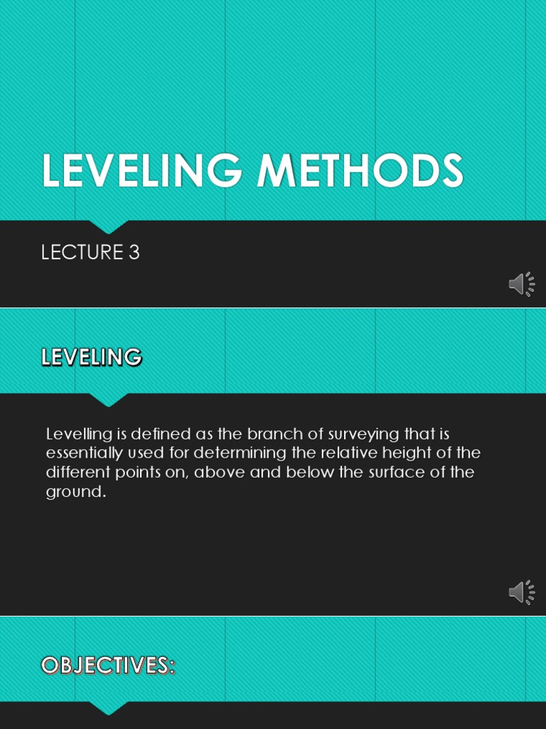 Lecture 3 - Leveling Methods | PDF | Metrology | Earth Sciences