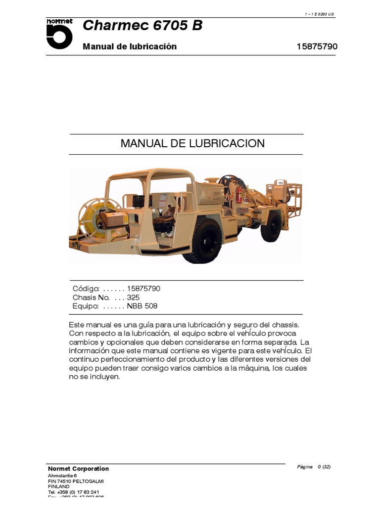 3 Lubrication Manual | PDF | Transmisión (Mecánica) | Engranaje