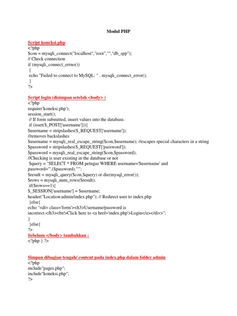 Modul PHP | PDF | Information Age | Computing