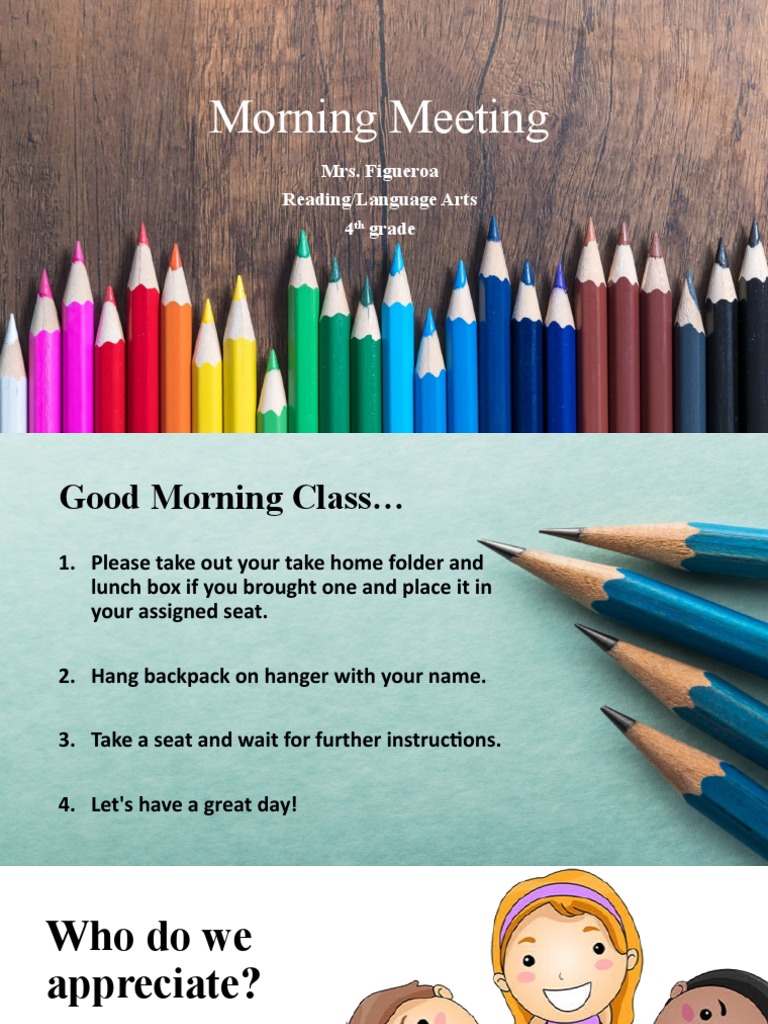 Morning Meeting-Read3310 | PDF | Vocabulary | Curriculum