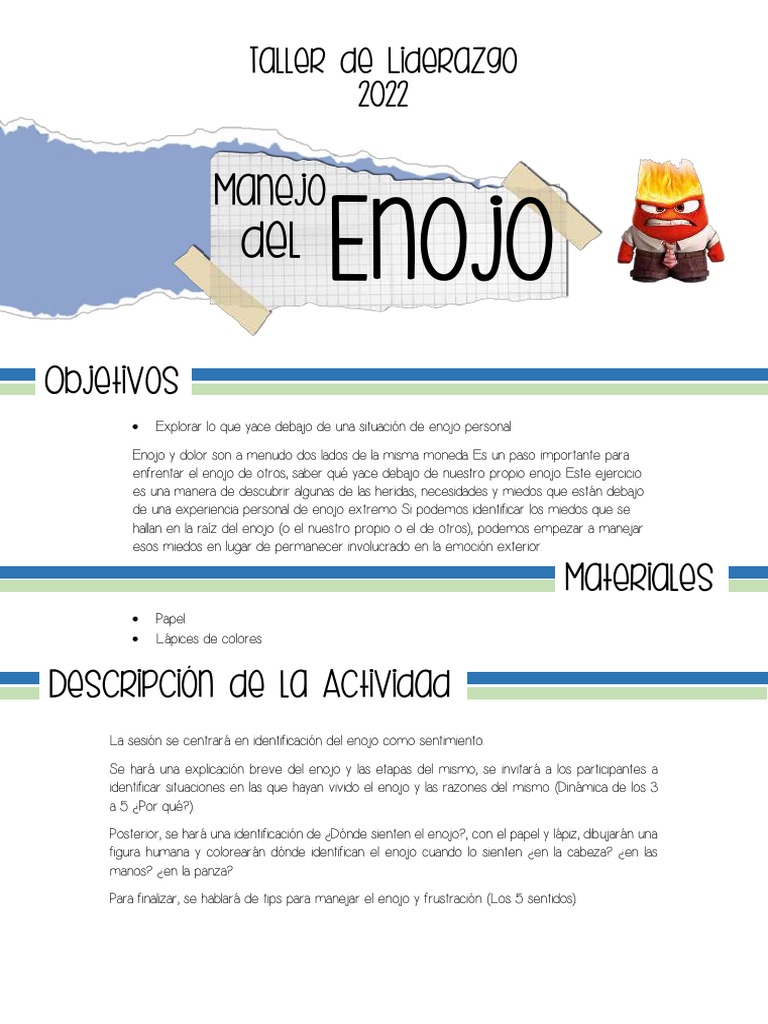 Manejo Del Enojo | PDF