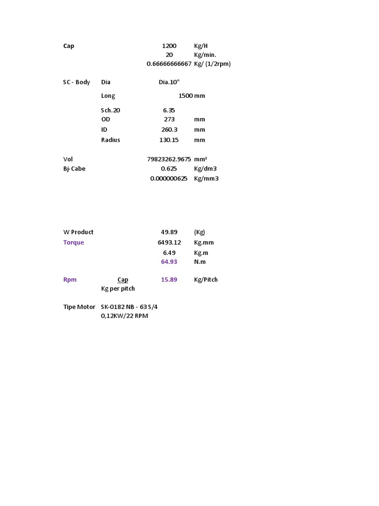 SC - Calculation | PDF | Mechanical Engineering | Mechanics
