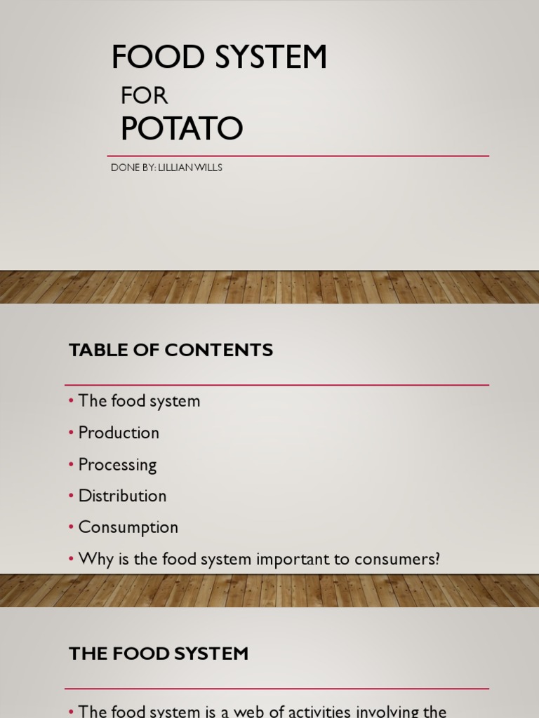 Food System | PDF | Wellness | Technology & Engineering