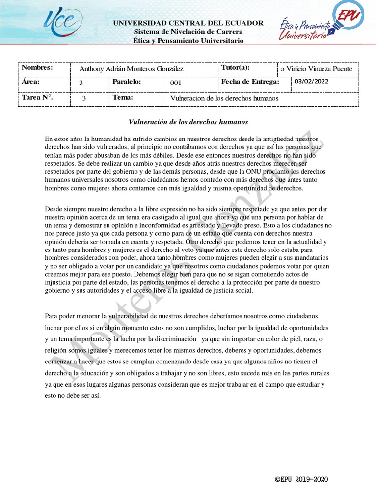 Igigi Uyguyg Ygg 8 Yluy | PDF | Derechos humanos | Principios éticos
