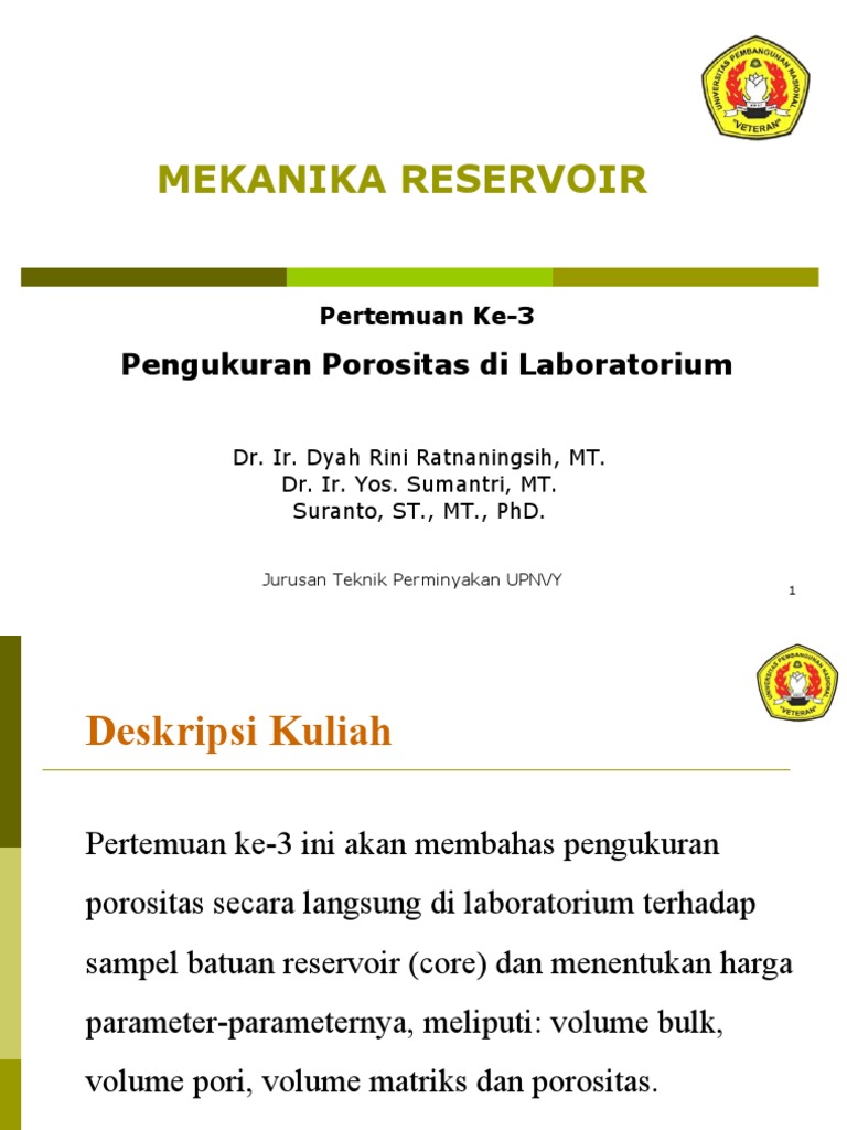 Modul-3 (Pengukuran Porositas Di Lab) | PDF