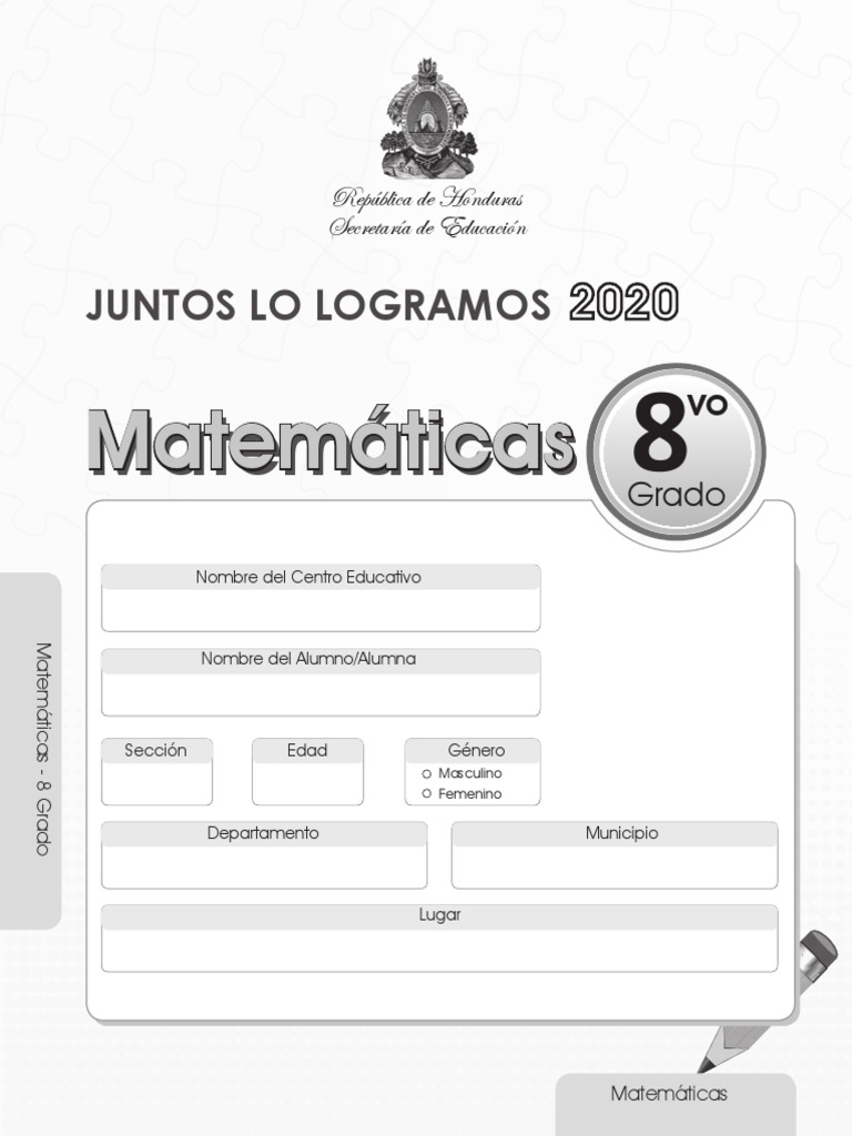 Cuadernillo de Matemáticas 8vo Grado | PDF | Aves | Triángulo