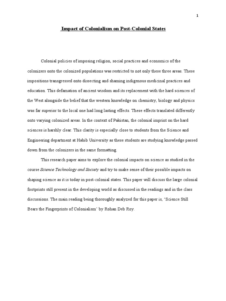 Colonialism's Impact on Science | PDF | Science | Colonialism