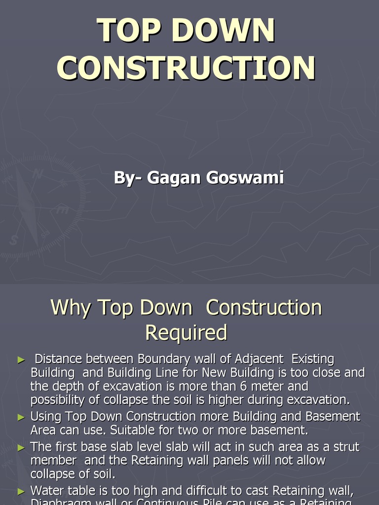 Top Down Construction Presentation. | Download Free PDF | Deep Foundation | Components