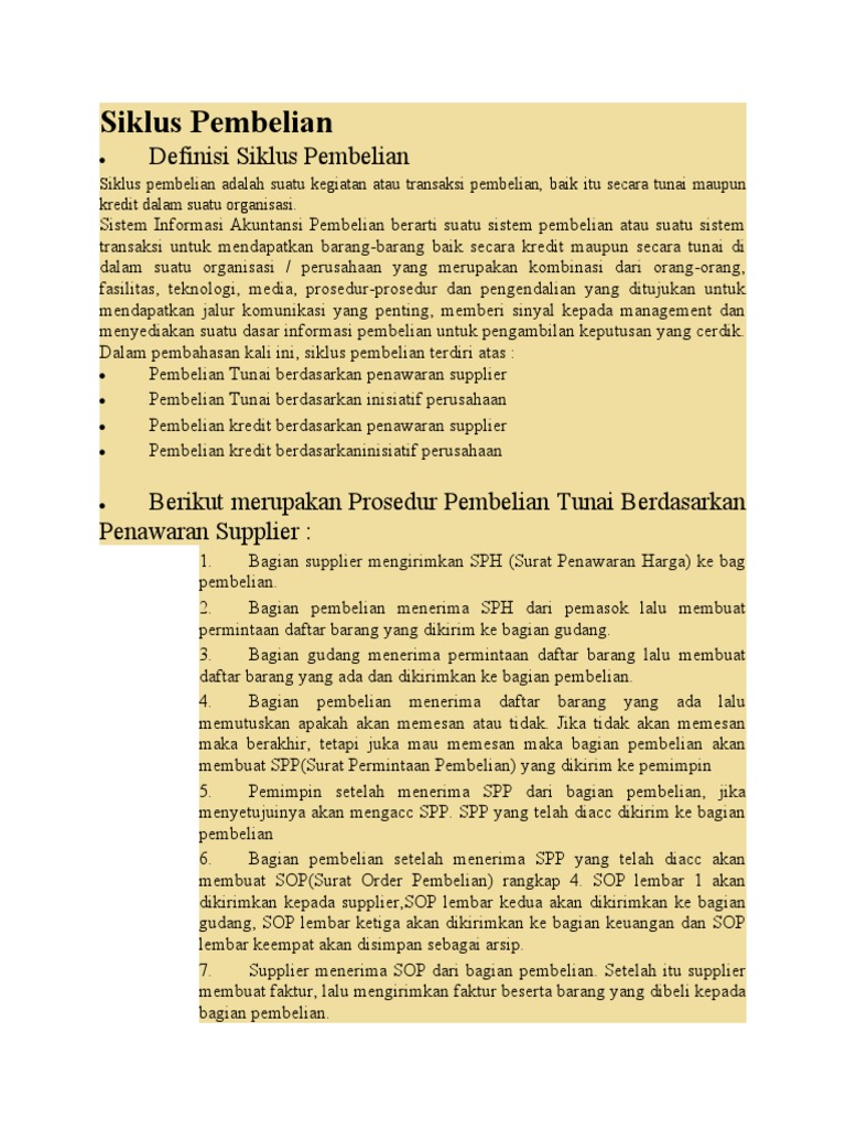 Sia Flowchart Pembelian | PDF