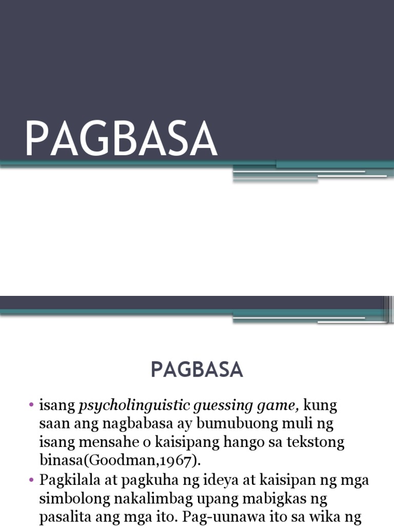 PAGBASA | PDF