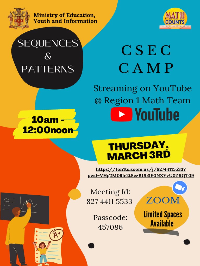 CSEC Math Camp: Sequences & Patterns | PDF